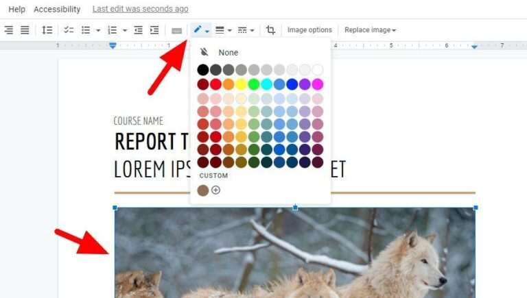 How to Add Borders to an Image on Google Docs - Vegadocs