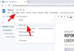 How to Show Horizontal & Vertical Rulers in Google Docs - Vegadocs