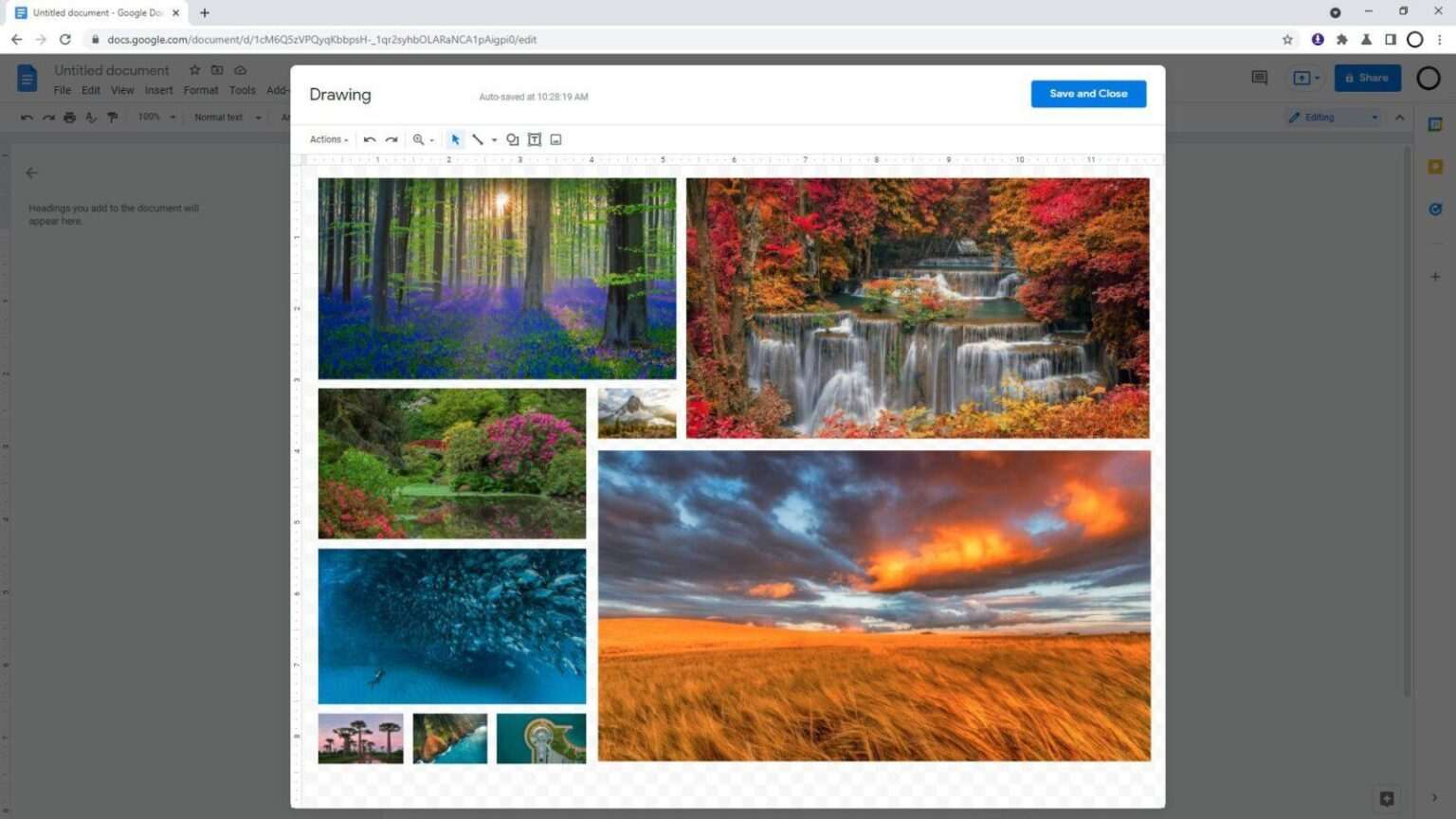 How to Create a Simple Photo Collage in Google Docs - Vegadocs