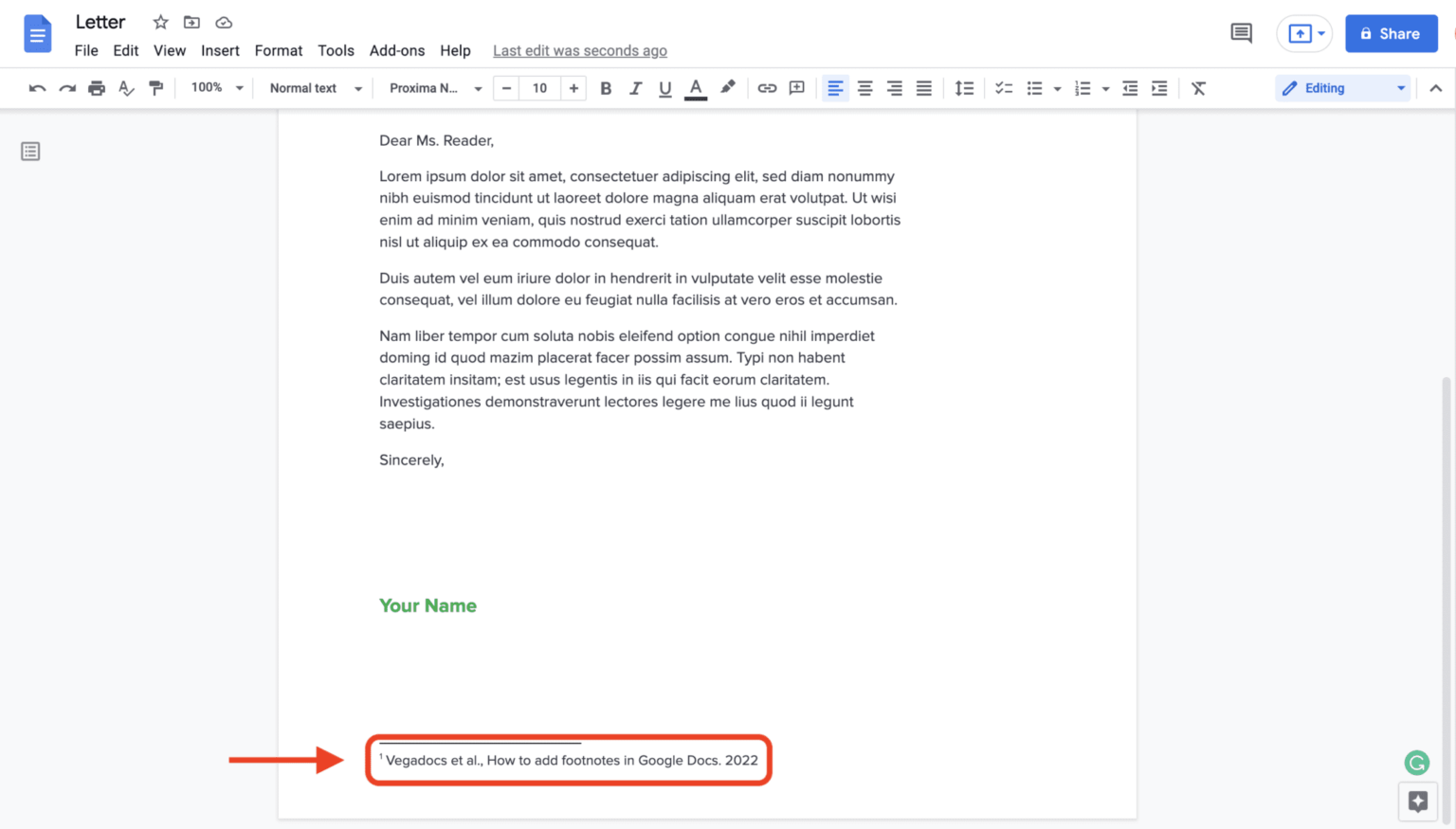 How to Add Footnotes In Google Docs - Vegadocs