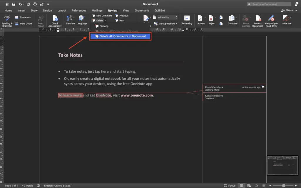 How To Remove Comments In Word Vegadocs