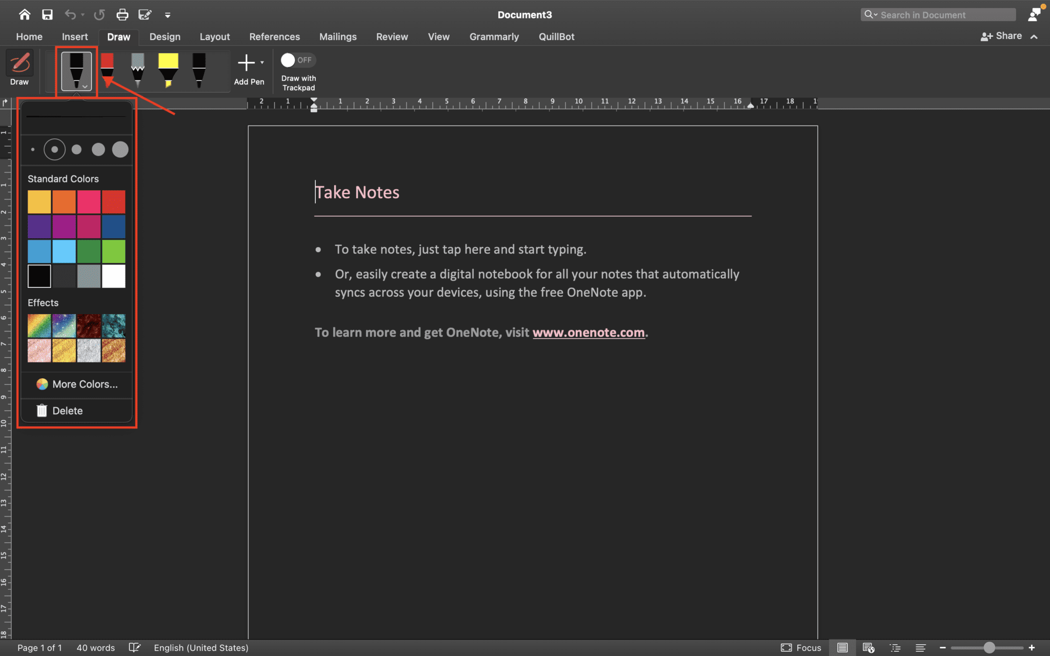 How to Draw Your Custom Drawing on Microsoft Word