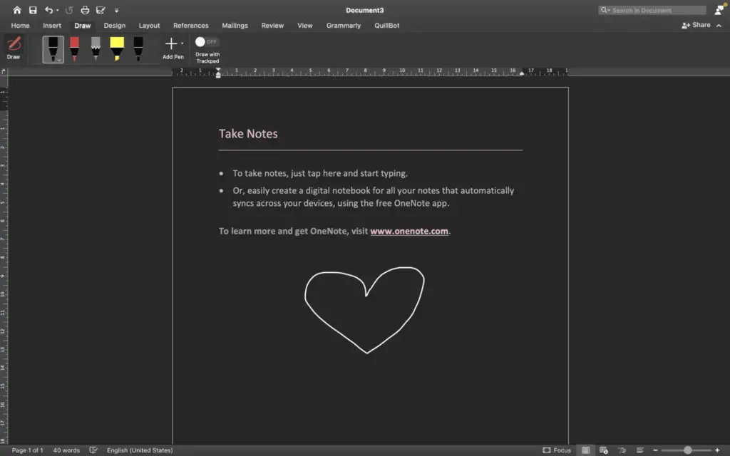 How To Draw Your Custom Drawing On Microsoft Word