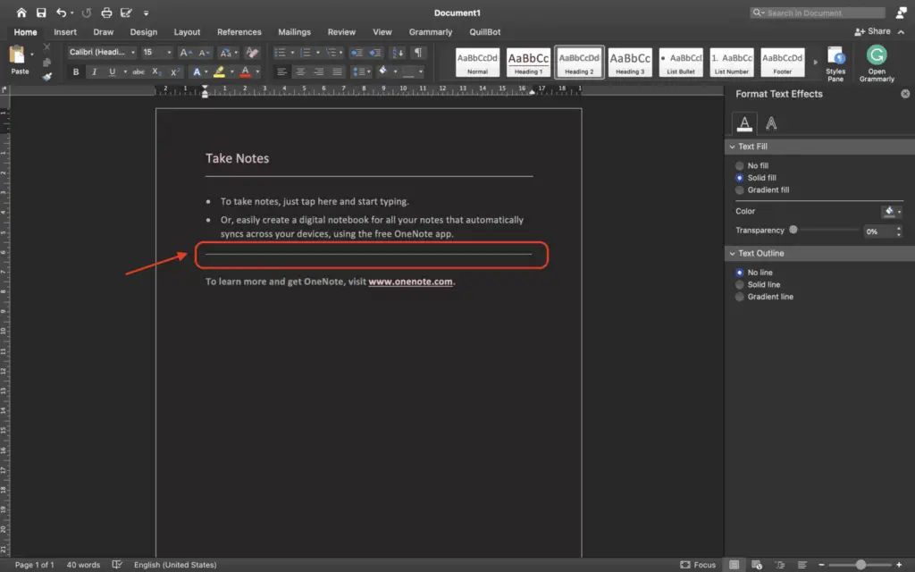 2 Simple Ways To Insert A Straight Line In Microsoft Word