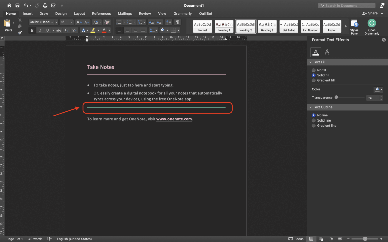 2 Simple Ways to Insert a Straight Line in Microsoft Word