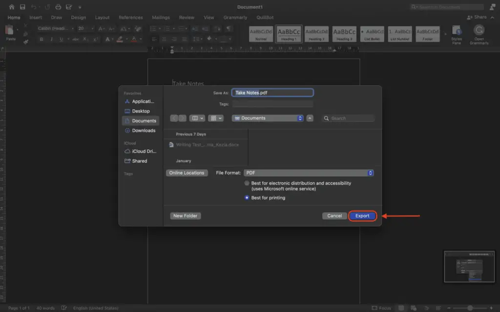How To Save Word Doc As PDF Directly In Microsoft Word 