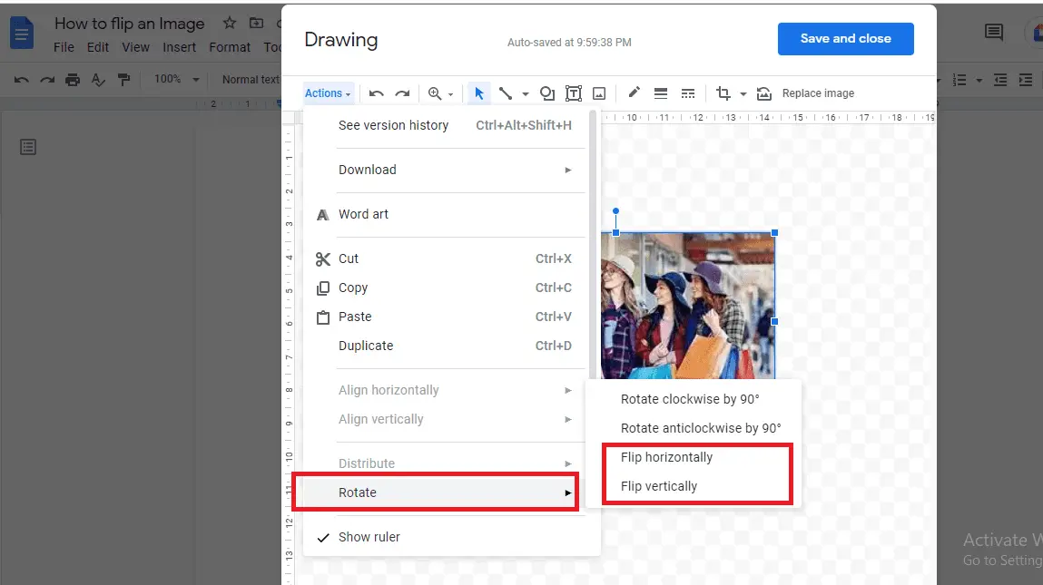How To Flip An Image In Google Docs - Vegadocs