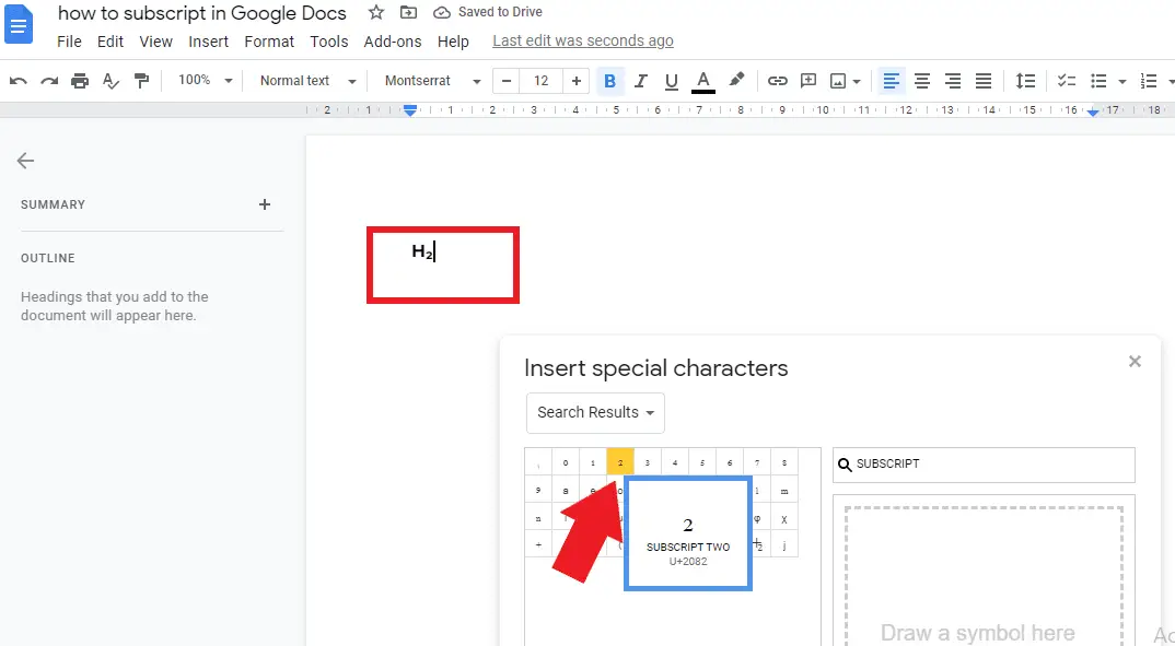 How To Subscript In Google Docs - Vegadocs