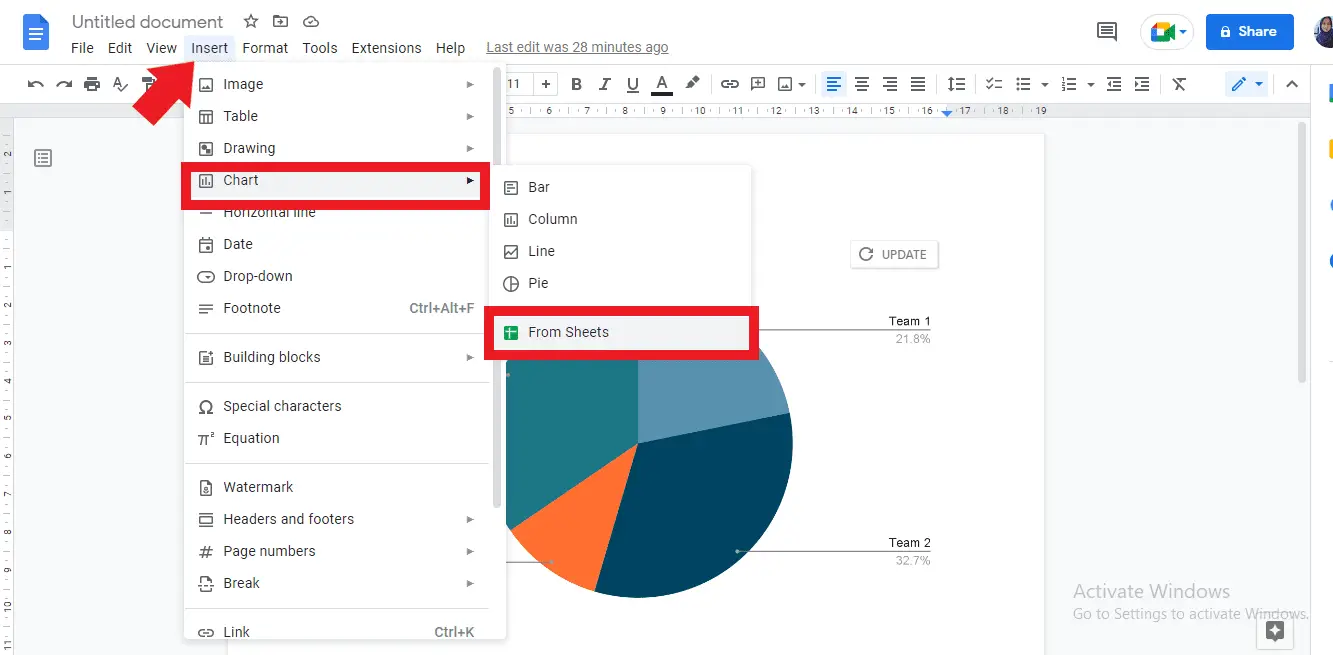 How To Make a Graph On Google Docs - Vegadocs