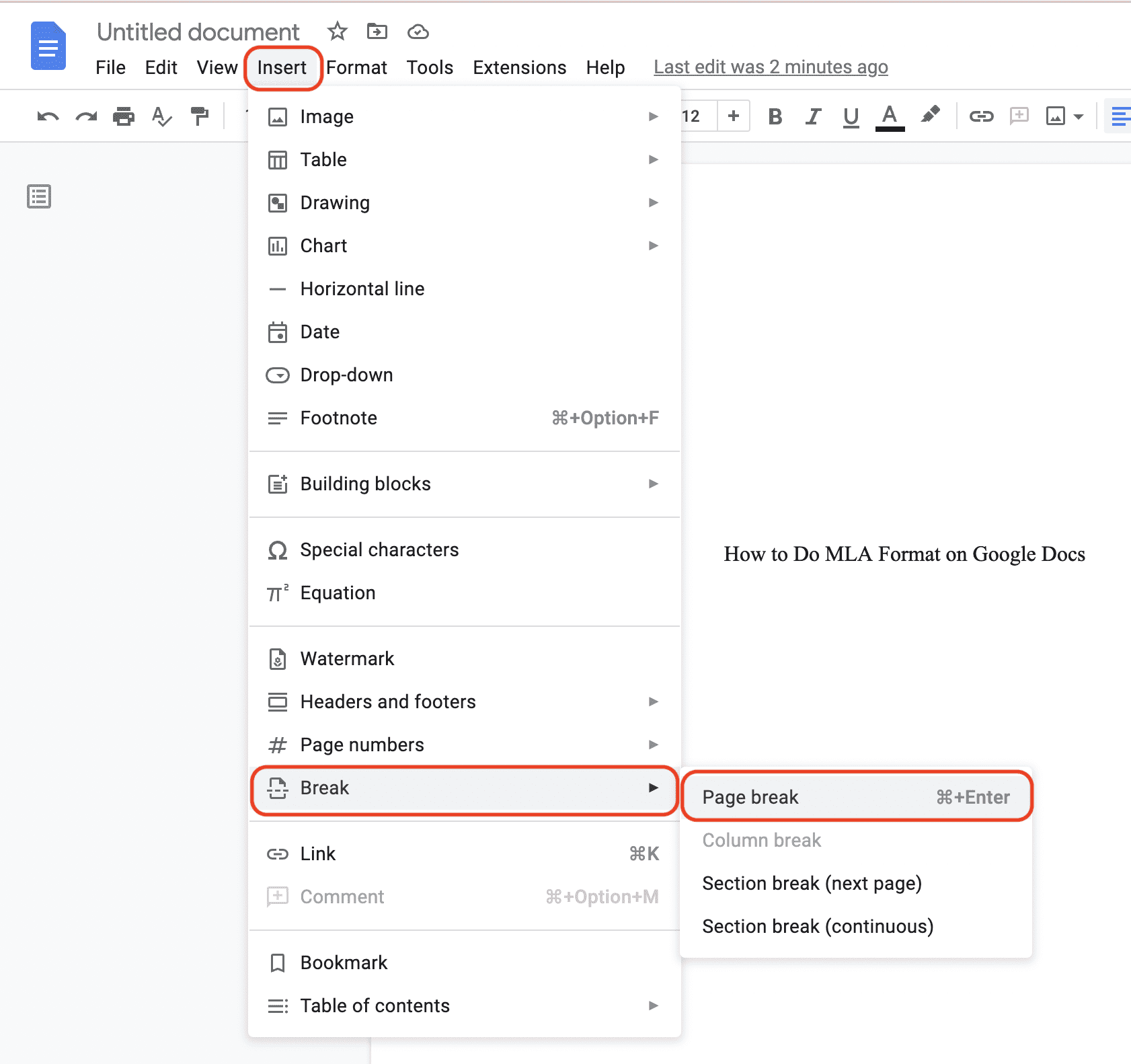 How to Do MLA Format on Google Docs - Vegadocs
