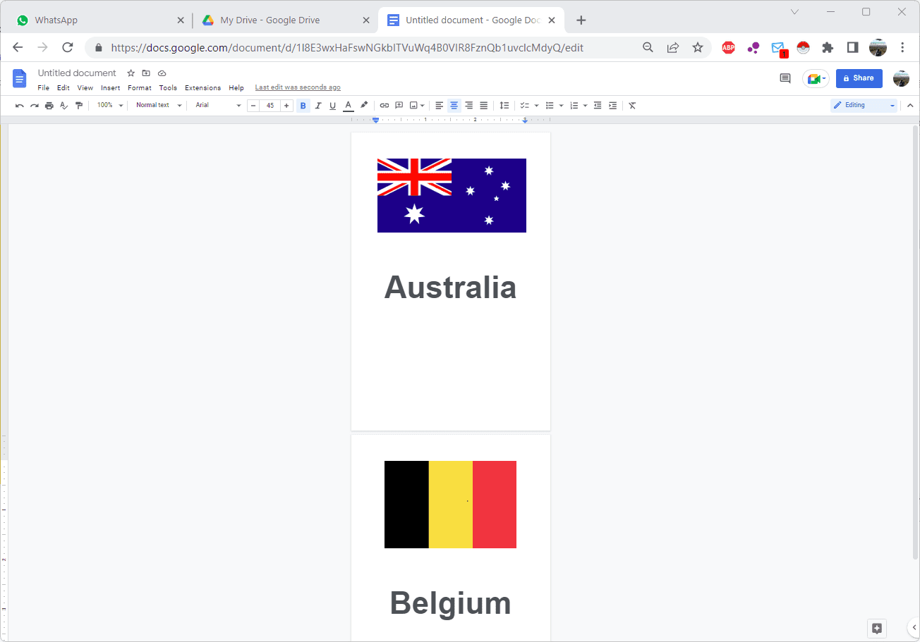 How to Create Simple Flashcards in Google Docs - Vegadocs