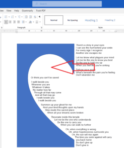 How to Use Microsoft Word to Write Shape Poem - Vegadocs