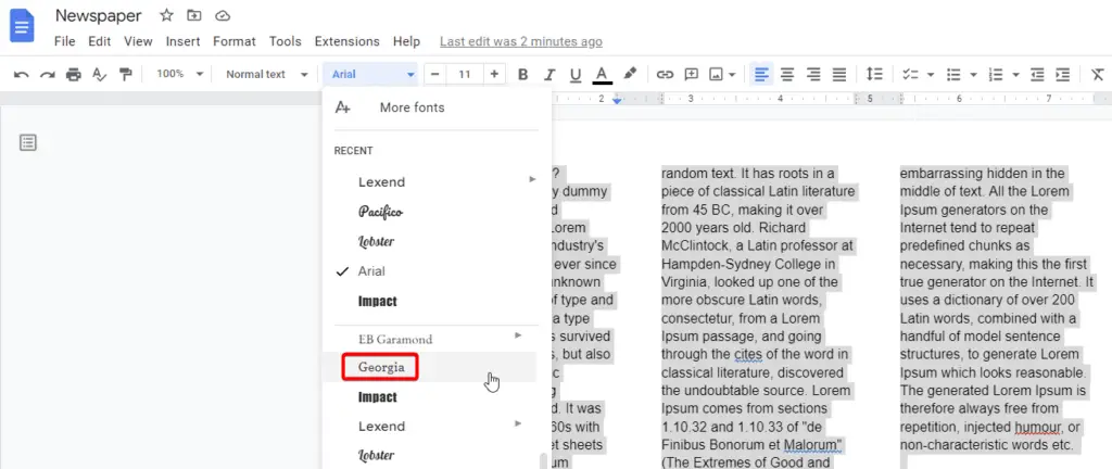 How to Create Newspaper Format Using Google Docs - Vegadocs