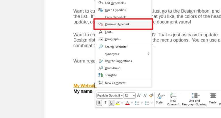 4 Easy Ways to Remove Hyperlinks from Word Documents - Vegadocs