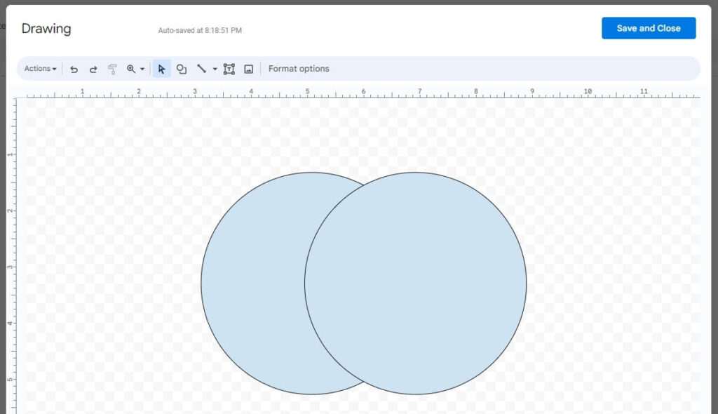 How to Make a Simple Venn Diagram in Google Docs - Vegadocs