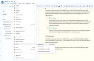 How to Add a New Page in Google Docs - Vegadocs