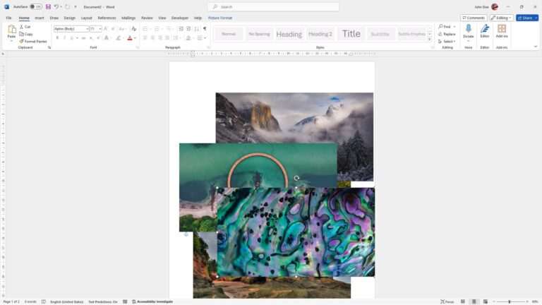 How to Layer Images in Microsoft Word - Vegadocs