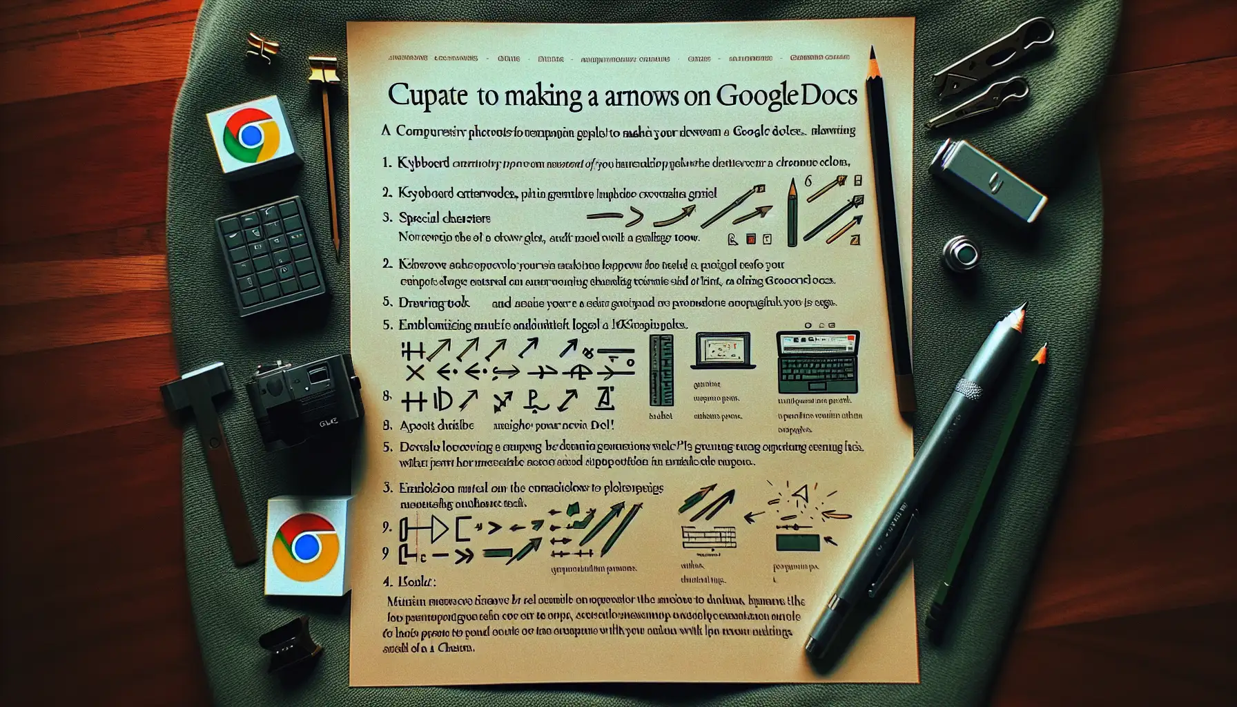 How to Make an Arrow on Google Docs - Vegadocs