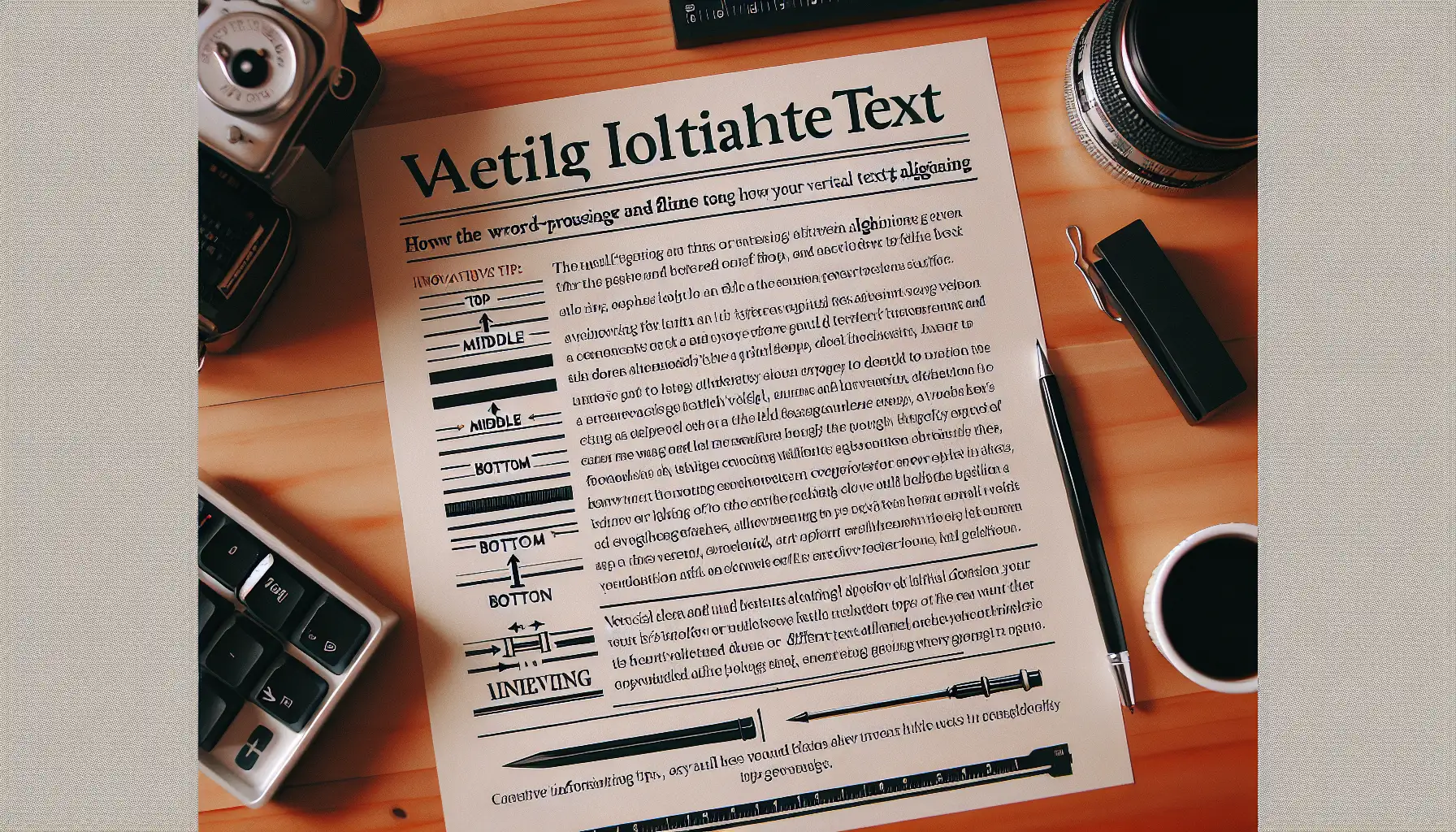 How to Vertically Align Text in Microsoft Word - Vegadocs